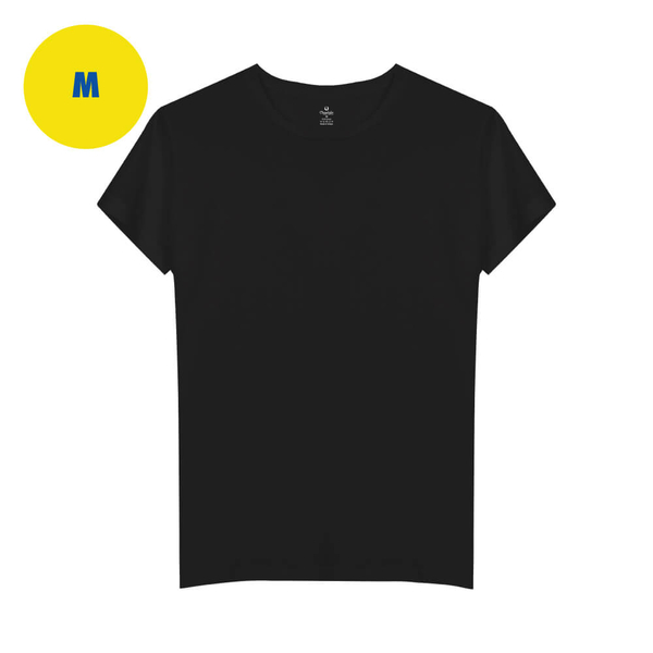 Basic T-shirt Erkek Siyah M - Cepte Şok