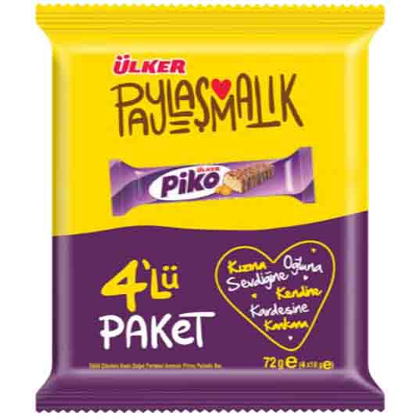 Ülker Piko Portakallı Pirinç Patlaklı 4'lü 72 G - Cepte Şok